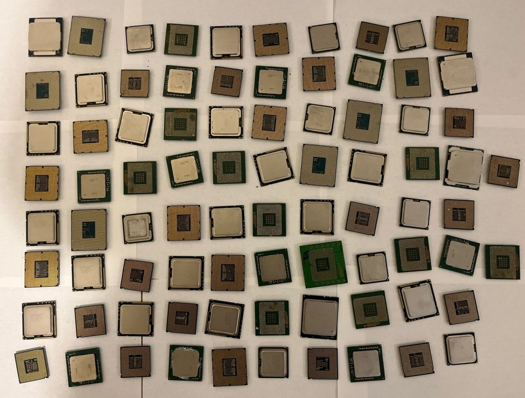 Mixed Lot CPU Computer Processors - Sold as SCRAP for Gold Recovery ...
